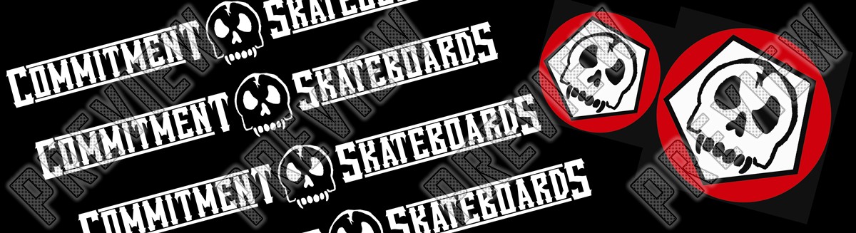 8 Inch Park Deck 8 Inch Skateboard Deck by COMMITMENT SKATEBOARDS