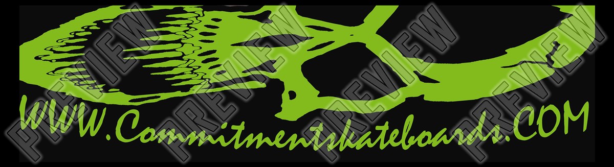 8 Inch Park Deck 8 Inch Skateboard Deck by COMMITMENT SKATEBOARDS