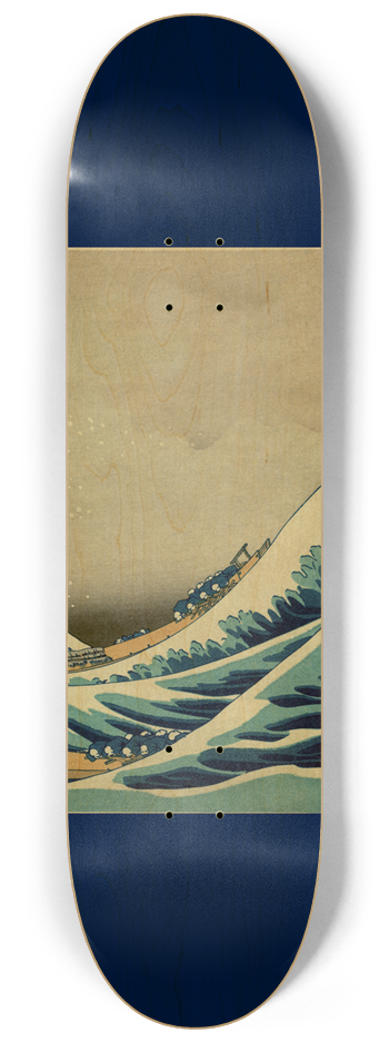 Great Wave 3 Deck Series Japanese Wall Art Home #3 8-1/4 Skateboard ...