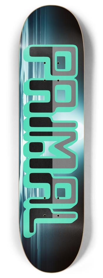 Primal Text Deck 8 Inch Skateboard Deck
