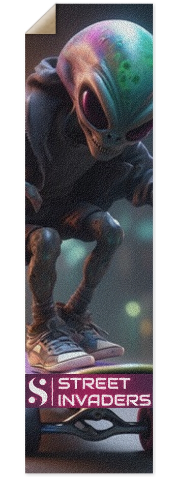Street Invaders #1 Alien Invader Grip tape 9 x 33 Inch Griptape