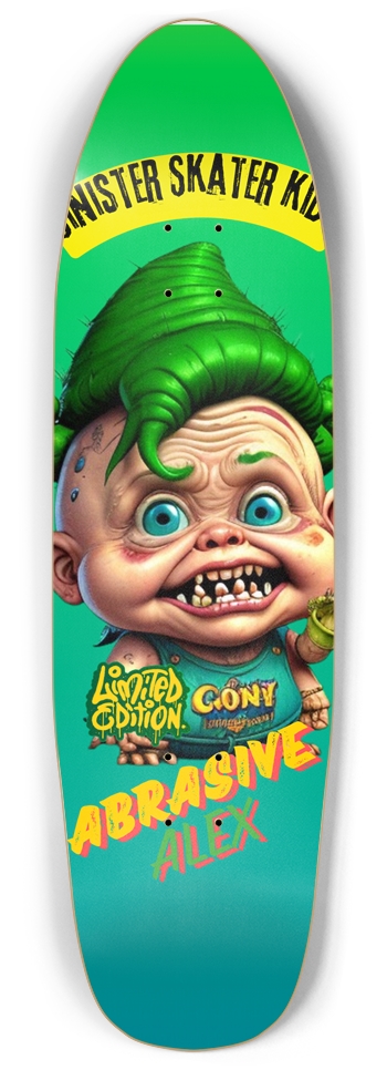 Abrasive Alex- Sinister Sister Kids Punk Nose Pool Shape