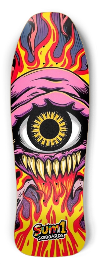 sum1sk8boards monster rocket old school shredder shape skateboard ...